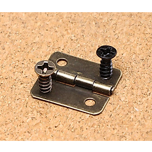 Mini Skater 200PCS Small Cross Flat Head Tapping Wood Screws with Oxide and Wax 4 Size Screws Assortment Kit (Black&Bronze,200pcs)