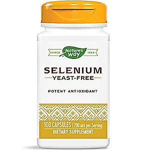 Nature's Way Selenium 200 mcg; L-selenomethionine; 100 capsules