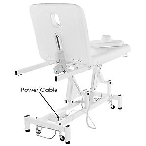 SKINACT Bliss Electric Spa Facial Treatment Table for Medical spa (White)