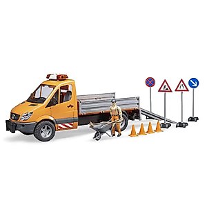 Bruder 02677 MB Sprinter Municipal with Driver, Light + Sound Module and Accessories