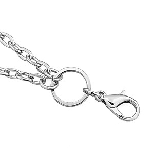 CharmSStory 28 inch Rolo Chain Necklace for Floating Charm Lockets