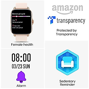 A-TGTGA Smart Watch for Women (Dial/Receive Calls,150+ Faces) smartwatch for Android Phones and iPhone, Fitness Tracker with Sleep HR Monitoring,SMS Reminder,IP67 Waterproof