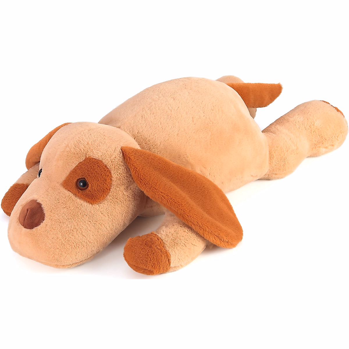 Large Dog Weighted Plush, 27 inch 5 lbs Dog Weighted Stuffed Animals for Kids Girls Adults Birthday Gift, Cute Charlie Dog Plush Toy Pillow Party Decorations