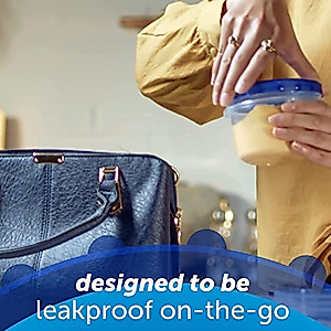 Ziploc Twist N Loc Food Storage Meal Prep Containers Reusable For Kitchen Organization, Dishwasher Safe, Medium Round, 4 Count (Pack of 2)