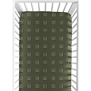 Sweet Jojo Designs Jungle Animals Boy Girl Gender Neutral Unisex Baby Fitted Crib Sheet Set Infant Newborn Nursery Toddler Bed Room Standard Mattress 2p Green Boho Wildlife Safari Animal Elephant