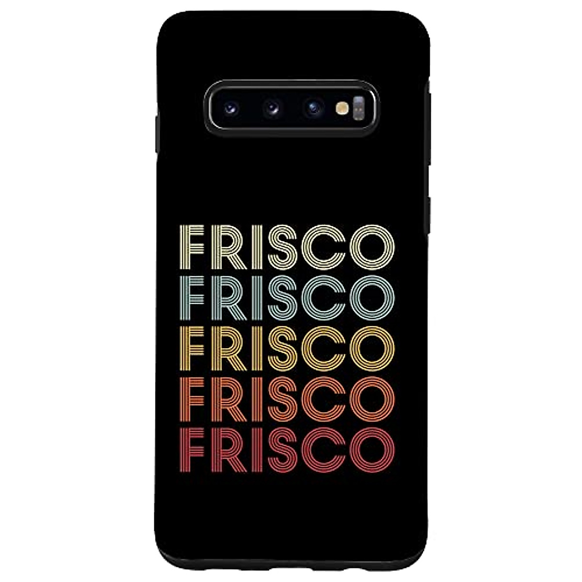 Galaxy S10 Frisco Texas Frisco TX Retro Vintage Text Case