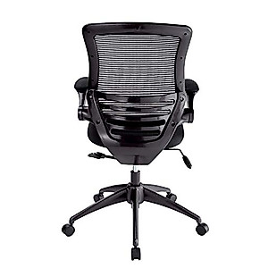 Realspace® Calusa Mesh Mid-Back Chair, Black