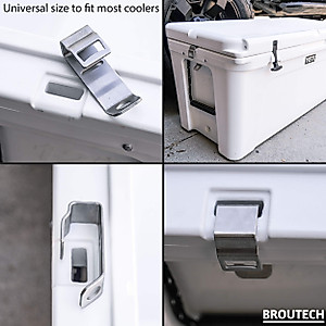 Broutech Cooler Lock Bracket Built-in Bottle Opener in Stainless Steel - N/A