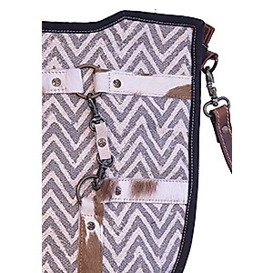 Bhrayna-Bags Hairon Strip On Rug Shoulder Bag Handbag