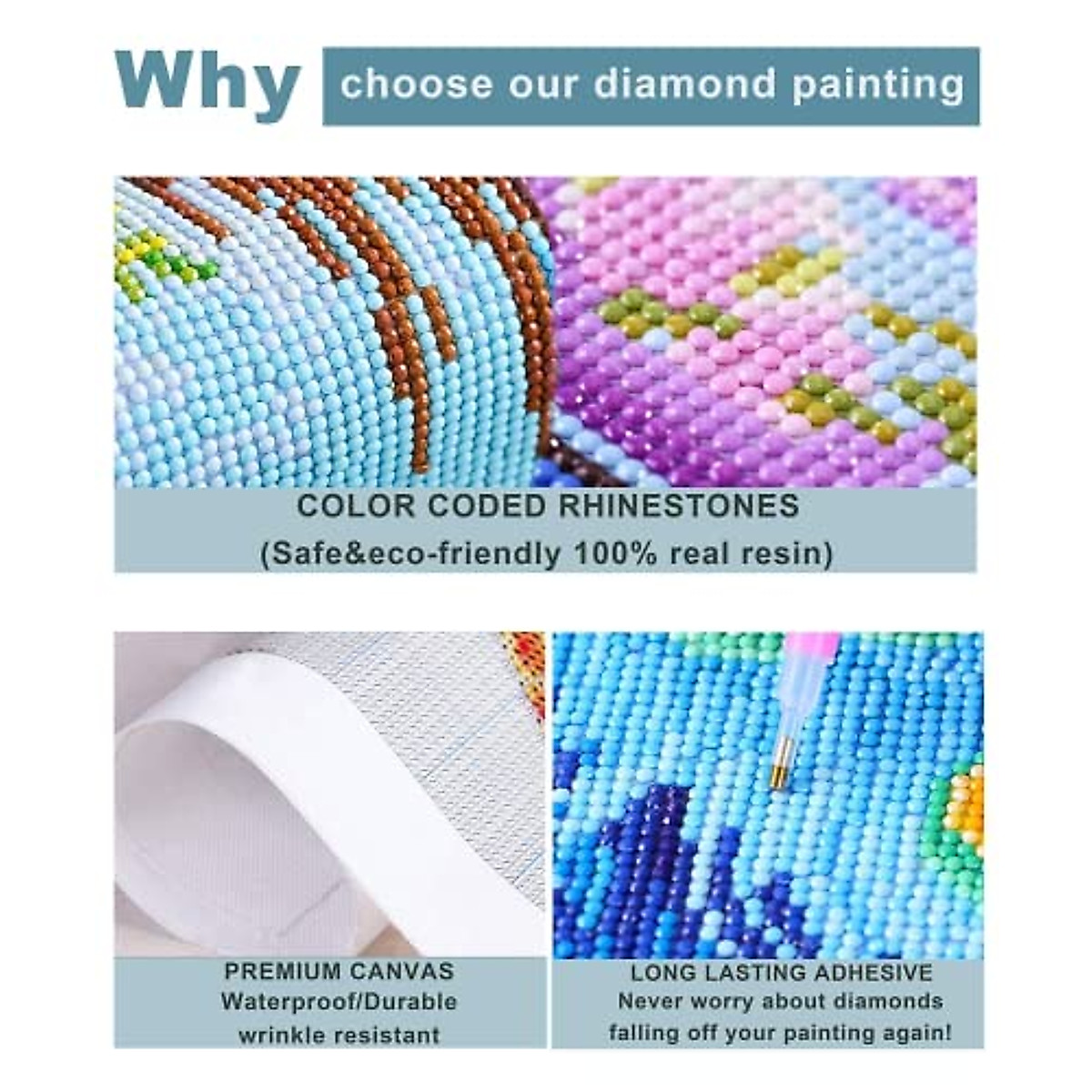 QUITEDEW Cartoon Diamond Painting Kits for Adults,Anime Diamond Art,Castle Diamond Painting.Home Interior Decoration Diamond Painting, Size 12 * 16 Inch.