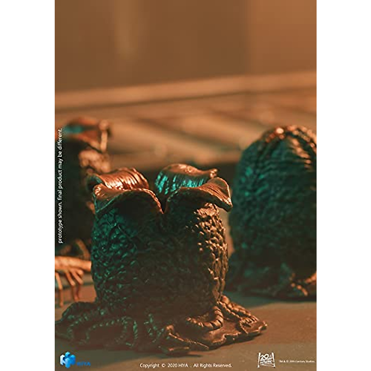 Hiya Toys Aliens: Ovomorph & Facehugger 1:18 Scale Action Figure Set, Multicolor