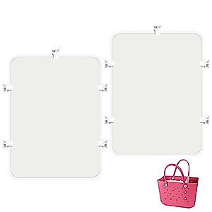2pcs Divider for Bogg Bag, Divider Tray for Bogg Bag for XL Bogg Bag, Beach Bag, Bogg Bag, Accessories Inserts, Easy to Organize and Avoid Clutter (White)
