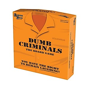 University Games, Dumb Criminals Board Game, for 2-4 Players