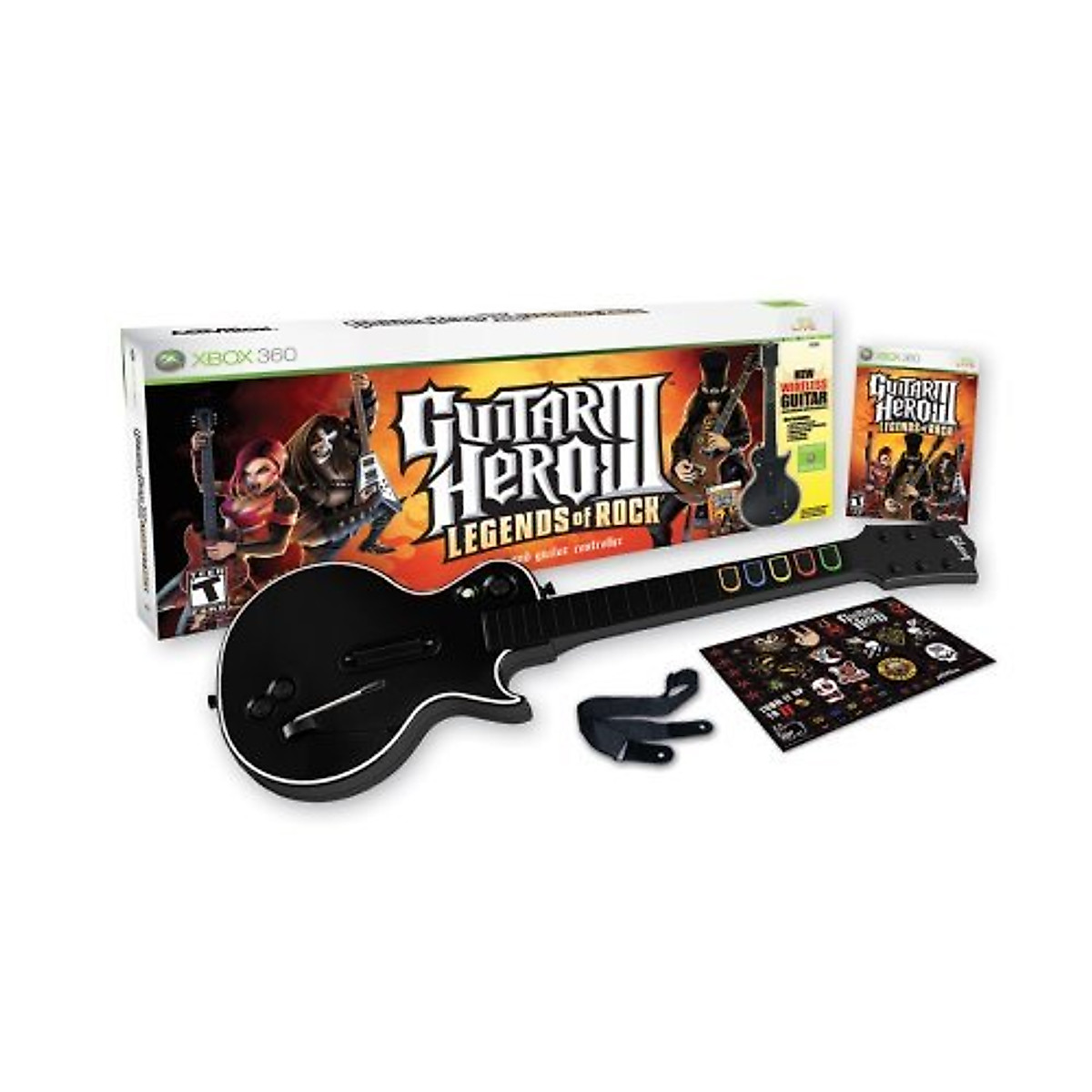Guitar Hero III: Legends of Rock Wireless Bundle - Xbox 360 (Renewed)
