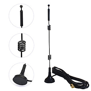 Dual Band Long Range WiFi Antenna (4-Pack), Eifagur 9dbi 2.4GHZ 5GHZ 5.8GHZ RP-SMA Connector with Magnetic Base for IP Camera WiFi Router Computer Network Devices Wireless Range Extender