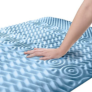 Serta Comfort Zone Cooling Memory Foam Mattress Topper, 1.5 Inch, King