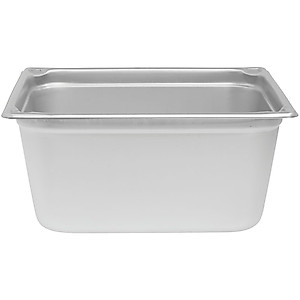 Vollrath Super Pan Transport, 1/2 size, 6" deep, reinforced corners, anti-jamming design, type 304 stainless steel, 20 gauge, NSF, Made in USA, 30265