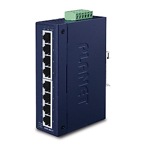 ISW-801T 8-Port 10/100Mbps Industrial Fast Ethernet Switch for Wide Operating Temperature