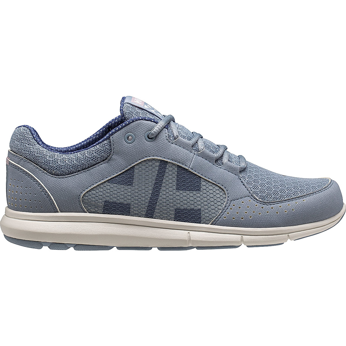 Helly-Hansen Womens Ahiga V4 Hydropower Lightweight Breathable Sailing Watersports Shoes, 555 Dusty Blue/Off White, 9F