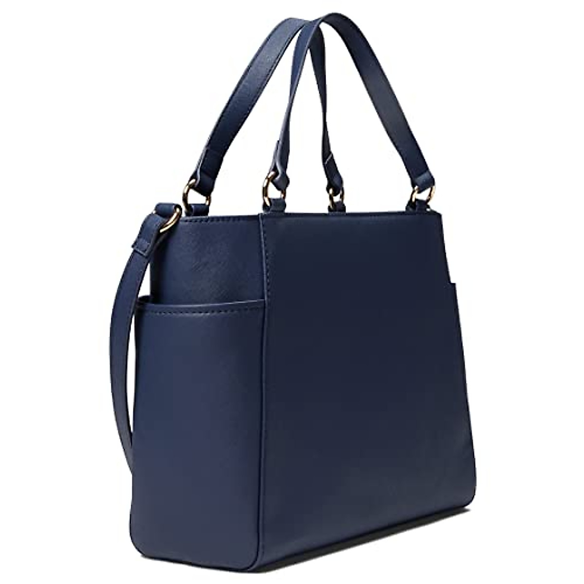 Tommy Hilfiger Beth II Convertible Satchel Saffiano PVC Tommy Navy One Size