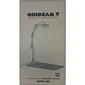 OKIOLABS OKIOCAM T USB Document Camera 11" x 17" for Teachers and Classroom, Work from Home, Online Teaching, Video Calling, Doc Camera for Mac PC Chromebook, Stop Motion Time Lapse, QHD 1944p