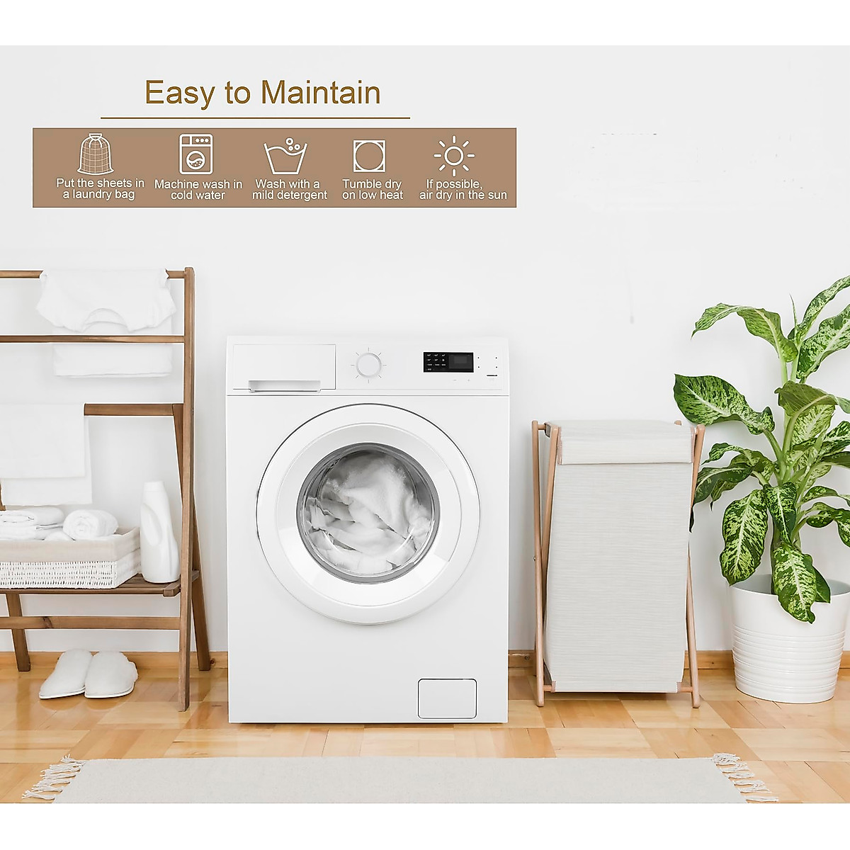 Lanest Housing Silk Satin Sheets, Queen Size Satin Bed Sheet Set with Deep Pockets, Cooling Soft and Hypoallergenic Satin Sheets Queen - Light Gray