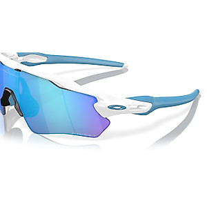 Oakley Youth OJ9001 Radar EV XS Path Rectangular Sunglasses, Polished White/Prizm Sapphire, 31 mm