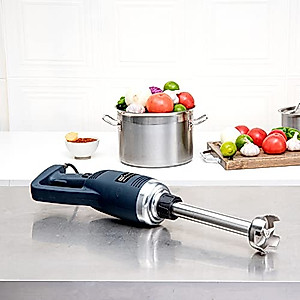 Restaurantware Hi Tek Stainless Steel Blending Shaft - Fits Variable Speed Immersion Blender - 12" - 1 count box,Silver