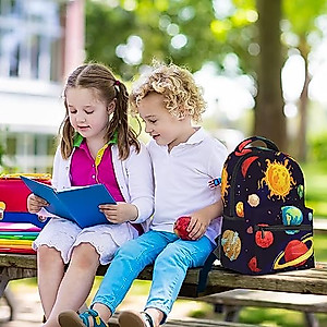 Solar System Backpack Everyday Backpack Outer Space Backpack With Adjustable Straps Galaxy Large Capacity Multi-Pocket Lightweight Breathable Backpack Universal Casual Travel Backpack Outdoor Backpack