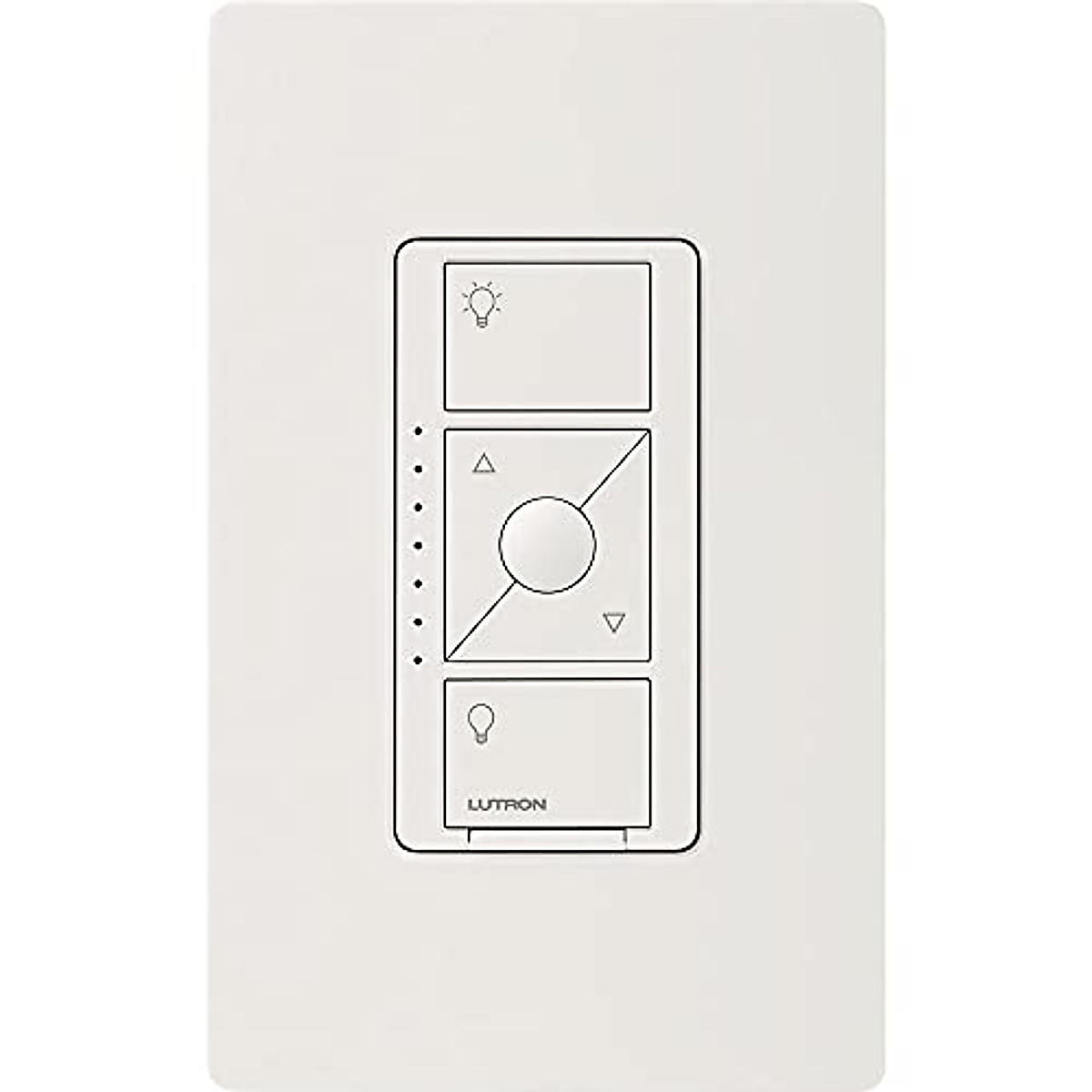 Lutron Caséta Smart Dimmer Switch for ELV+ Bulbs, 250W LED, PD-5NE-WH, White