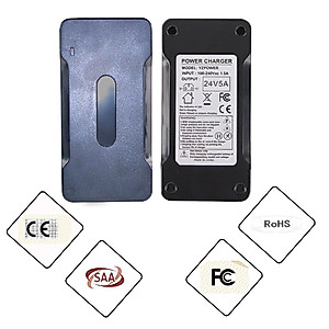 Abakoo 24V 5A Battery Charger Power Supply for Jazzy 1107,1121, 1121 HD, 614, 614 HD Smart Automatic with 3-Pin XLR Connector