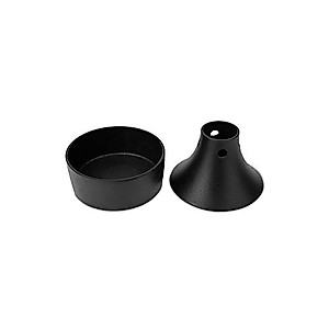 Outset 76633 Cast Iron Beer Can Chicken Stand, Garlic Roaster and Flavor Infuser, Black