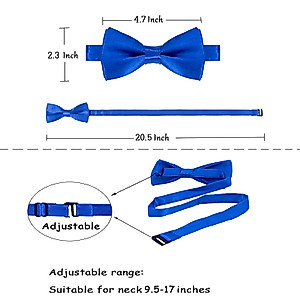 AWAYTR Child Kids Suspenders Bowtie Set - Adjustable Suspender Set for Boys and Girls (25Inches (3 Years to 6 Years),Red Polka dot)