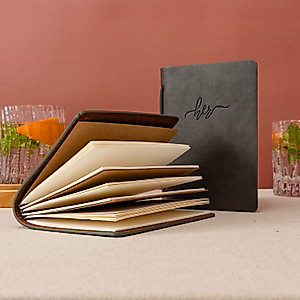 Calculs Wedding Vow Books Leather Set of 2 Bridal Shower Gifts Keepsake His Vows and Her Vows