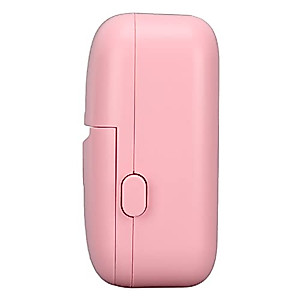 EBTOOLS Pocket Phone Printer, 200DPI Mini Portable Thermal Printing Machine, Black and White, with Printing Paper, for Picture, Memo, Blessing, Schedule, Label(Pink)