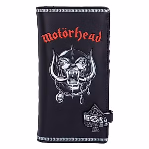 Nemesis Now Officially Licensed Motorhead Ace of Spades Warpig Snaggletooth Embossed Purse, Black, 18.5cm