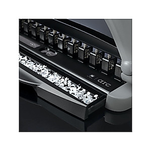 Staples Arc Desktop Paper Punch, 8-Sheet Capacity, Black & Gray