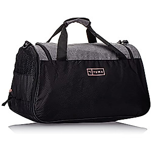 PUMA womens Evercat No. 1 Logo Duffel Bags, Pink/Grey, One Size US