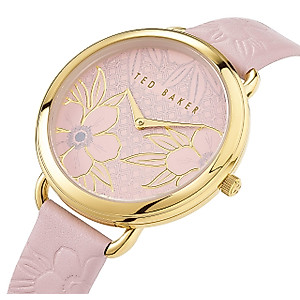 Ted Baker Women's HETTTIE Quartz Watch with Stainless Steel Strap, Pink, 14 (Model: BKPHTS005)