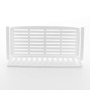 Christopher Knight Home Loja Outdoor Acacia Wood Bench, Pu White