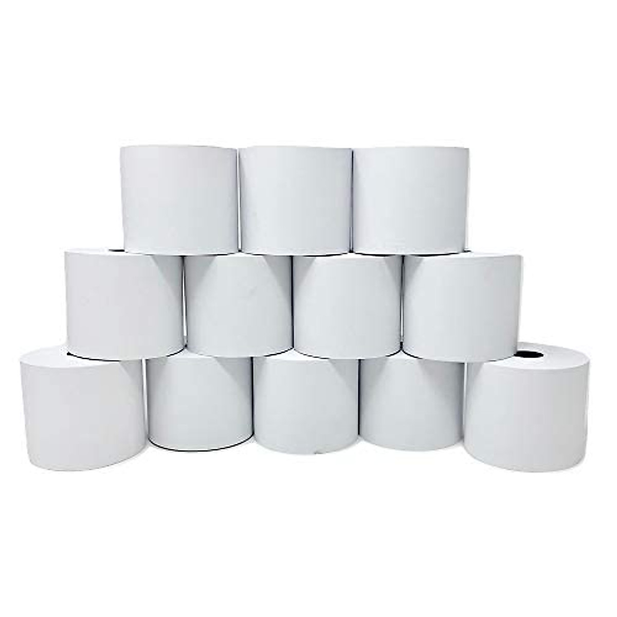 Monroe Systems for Business 15 Pound Bond Paper Rolls, Single Ply, 2 1/4" x150' for Cash Registers, Printing Calculators, Adding Machines and more! (12-Pack)