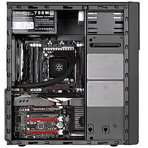 SilverStone Technology Precision Series Black ATX Tower Case PS13B, Black