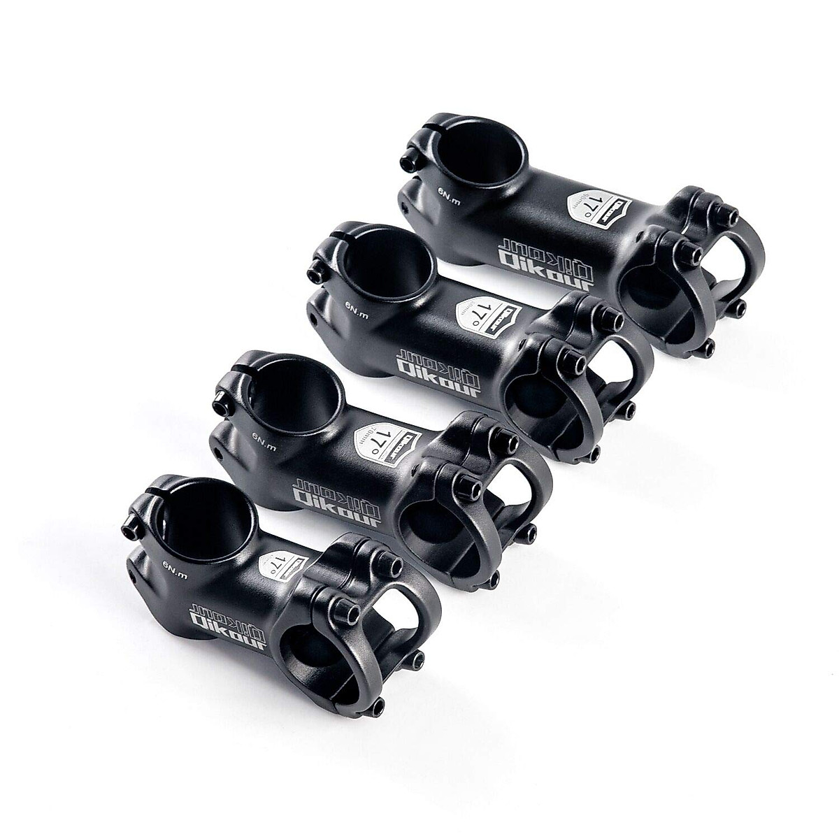 Bike Stem 31.8 Bicycle Stem 17 Degree Handlebar Riser Extender for Road Bike, Mountain Bike, MTB, BMX, Cycling (Only Fit 1.25"/31.8mm Handlebar) (31.8 x 100mm)