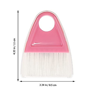 FOYTOKI 2 Sets Small Broom Dustpan Mini Brush Pet Cleaning Supplies Mini Broom Hangable Whisk Broom Table Broom Countertop Broom Sofa Broom Pet Hair Broom Computer Cleaning Brush Plastic