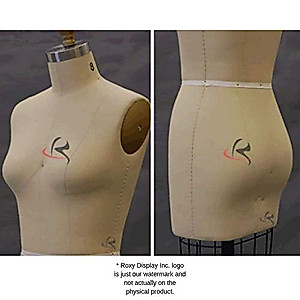 Adult Female Size 4 Half Body Professional Dress Form Pinnable Mannequin for Sewing with Right Arm #SIZE4