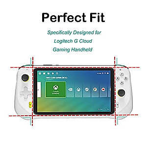 spacemor Matte Tempered Glass Compatible with Logitech G Cloud Anti Glare Screen Protector 2 Pack Designed for G Cloud Gaming Handheld Console Anti Reflection Screen Guard