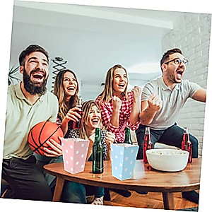 Gadpiparty 24pcs Popcorn Boxes Popcorn Box Popcorn Cups Paper Candy Container Basket Sandwich Container Snacks Container Nacho Containers Paper Storage Containers Party Snack Buckets Carton