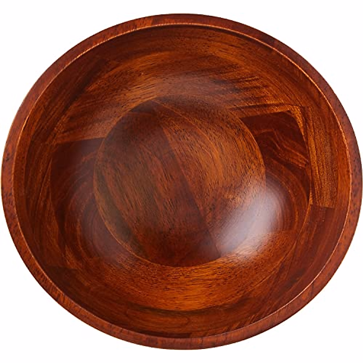 Lipper International Cherry Finished Wavy Rim Beechwood Serving Bowl for Fruits or Salads, Matte, Small, 7.5" x 7.25" x 3", Single Bowl, 30.43Fl oz