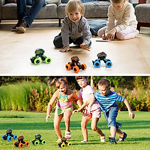 STEAM Life Dinosaur Cars Truck 4 Pack Dinosaur Pull Back Car for Toddlers Dinosaur Toys for Kids 3-5 Dinosaur Monster Truck Toys Dino Toy Set Christmas Birthday Gifts for 3 4 5 6 8 Year Old