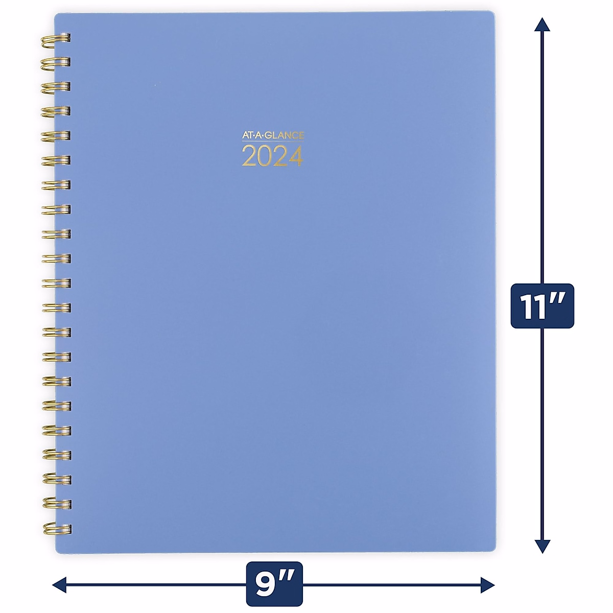 2024-2025 AT-A-GLANCE® Harmony 13-Month Weekly/Monthly Planner, 8-1/2" x 11", Blue, January 2024 to January 2025, 1099-905-20